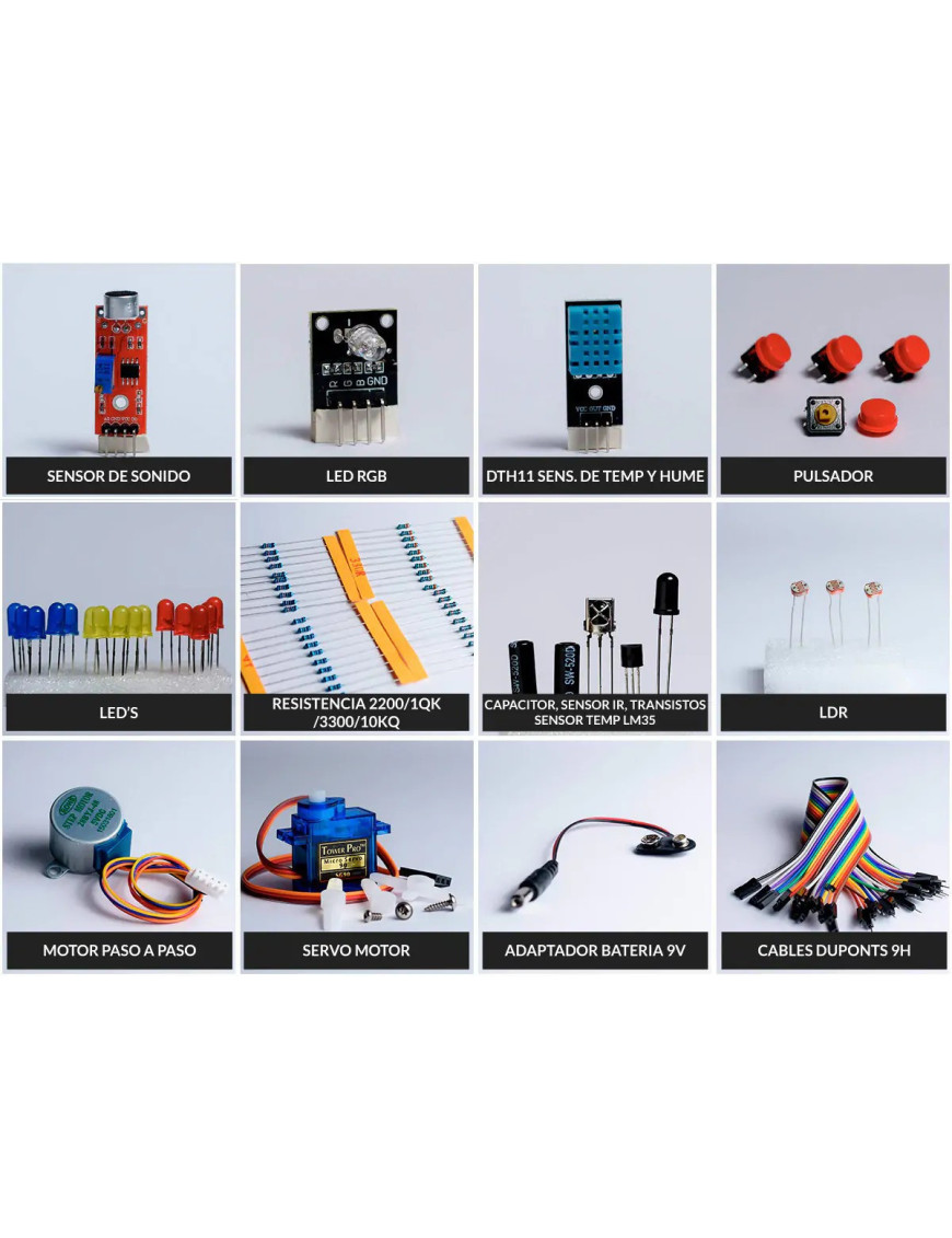 Kit Robotica Arduino RFID 39 componentes